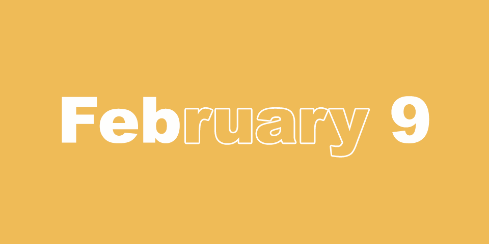 February 9 - 365 Day Bible